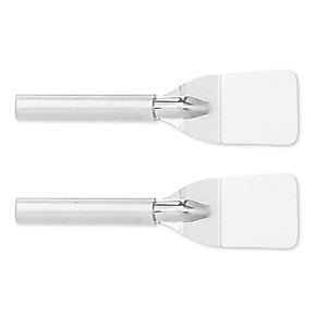 RADA Mini Dessert Server 7-1/2 Inch Stainless Steel Small Spatula with Aluminum, Pack of 2
