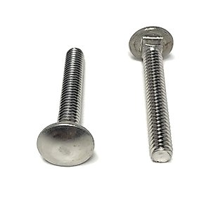 1/4-20x1-3/4 Carriage Bolts Stainless Steel 18-8 (30 Pieces)