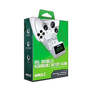 Hyperkin Armor3 Dual Controller Rechargeable Battery Station for Xbox Series X/Xbox One(White) - Xbox Series X