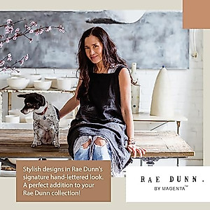 Rae Dunn Tin Coffee Canister, Tin Canister with Lid and Elongated Writing