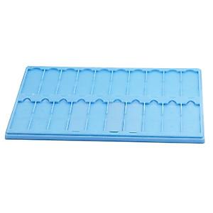 Plastic Microscope Slide Tray; 20 Capacity, Pack of 4