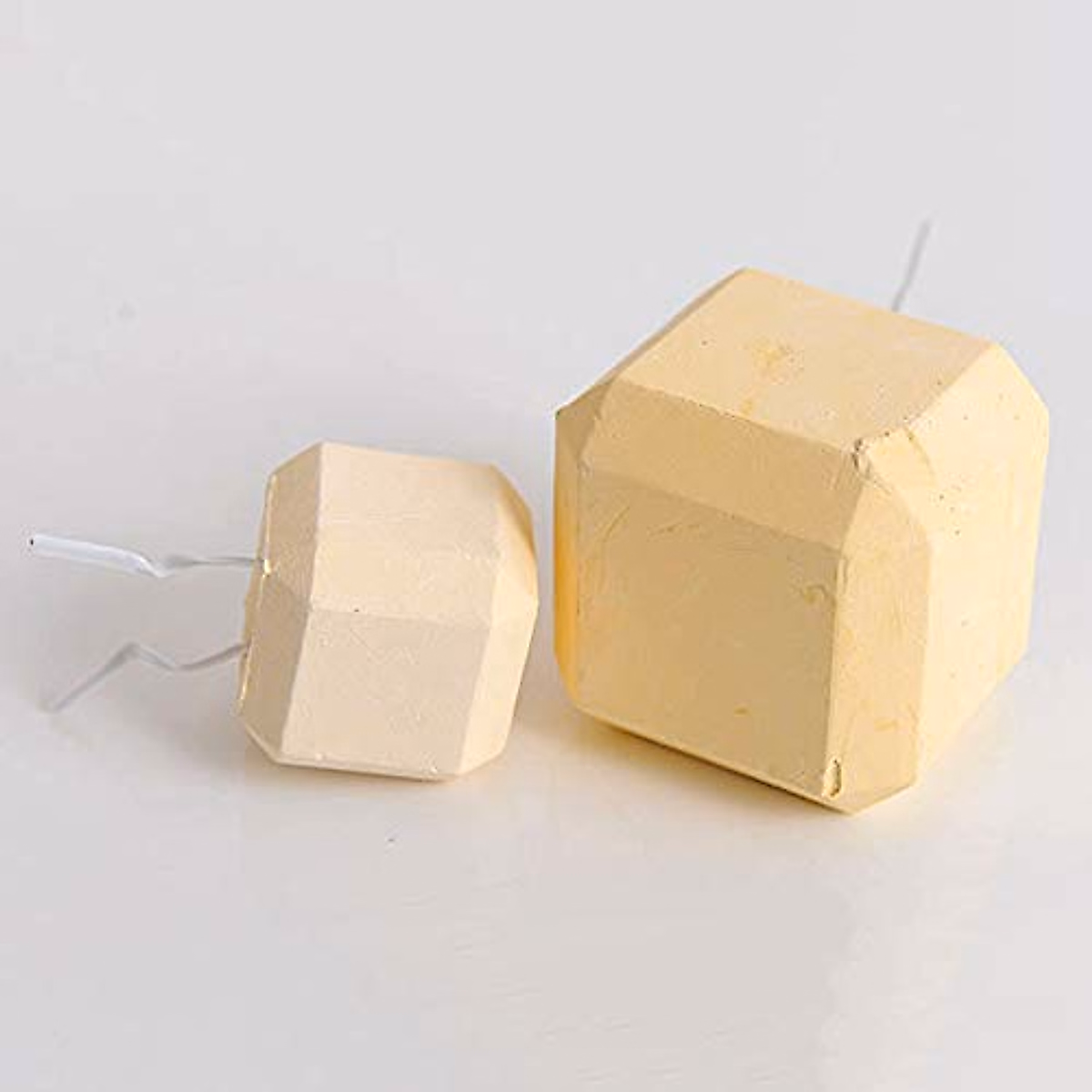 lEIsr00y Hamster Rabbit Chew Stone, Pet Hamster Rat Rabbit Grinding Mineral Stone Chew Non-Toxic Calcium Cube Toy - L