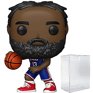 POP NBA: Nets - James Harden (City Edition 2021) Funko Vinyl Figure (Bundled with Compatible Box Protector Case)