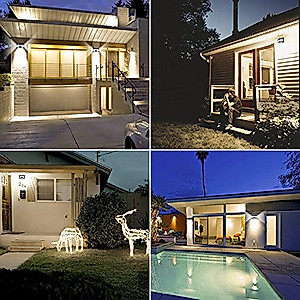 ASGTRADE Solar Sensor Wall Light in Night, Product for Garden, Swimming Pool, Balcony and high Security Area.-4 Pieces Set