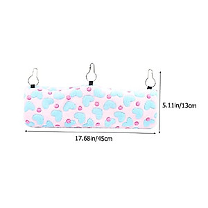 balacoo 2pcs Pets Ferret Comfortable Chinchilla Winter Pet House Squirrel Hamster Cage Nest Pink with for Glider Bird Grey Accessories Sleeping Pig Tunnel Guinea Hideaway Animal Small