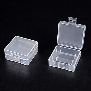 uxcell 5 Pcs Battery Storage Case Holder Storage Transparent 2 x 18350 Batteries Capacity