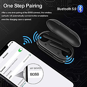 TOMPOL Wireless Earbuds, Bluetooth Earbuds Touch Control Stereo Sound Bluetooth Headphones with Mic, 30H Playtime IPX7 Waterproof Wireless Ear Buds with Type C Charging Case for iPhone Android iOS
