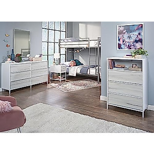 Sauder Cannery Bridge Storage Wall, L: 48.35" x W: 15.67" x H: 71.97", Mystic Oak