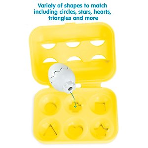 Kidoozie Peek N Peep Eggs - Mentally Stimulating Sorting & Stacking Toy for Ages 1 and Up - A Fun Way to Build Hand-Eye Coordinaton!