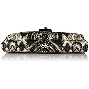 Sakroots Large Coated Canvas Smartphone Crossbody Bag, Black/White Wanderlust