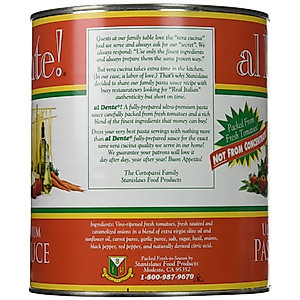 al Dente Ultra Premium Pasta Sauce, 6-pound 9-ounce No. 10 Can