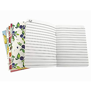 Alimitopia 24pcs Mini Notebook,Portable Pocket Journal Steno Memo Notebook MiniDaily NotePad (Fruit Patterns (24pcs))