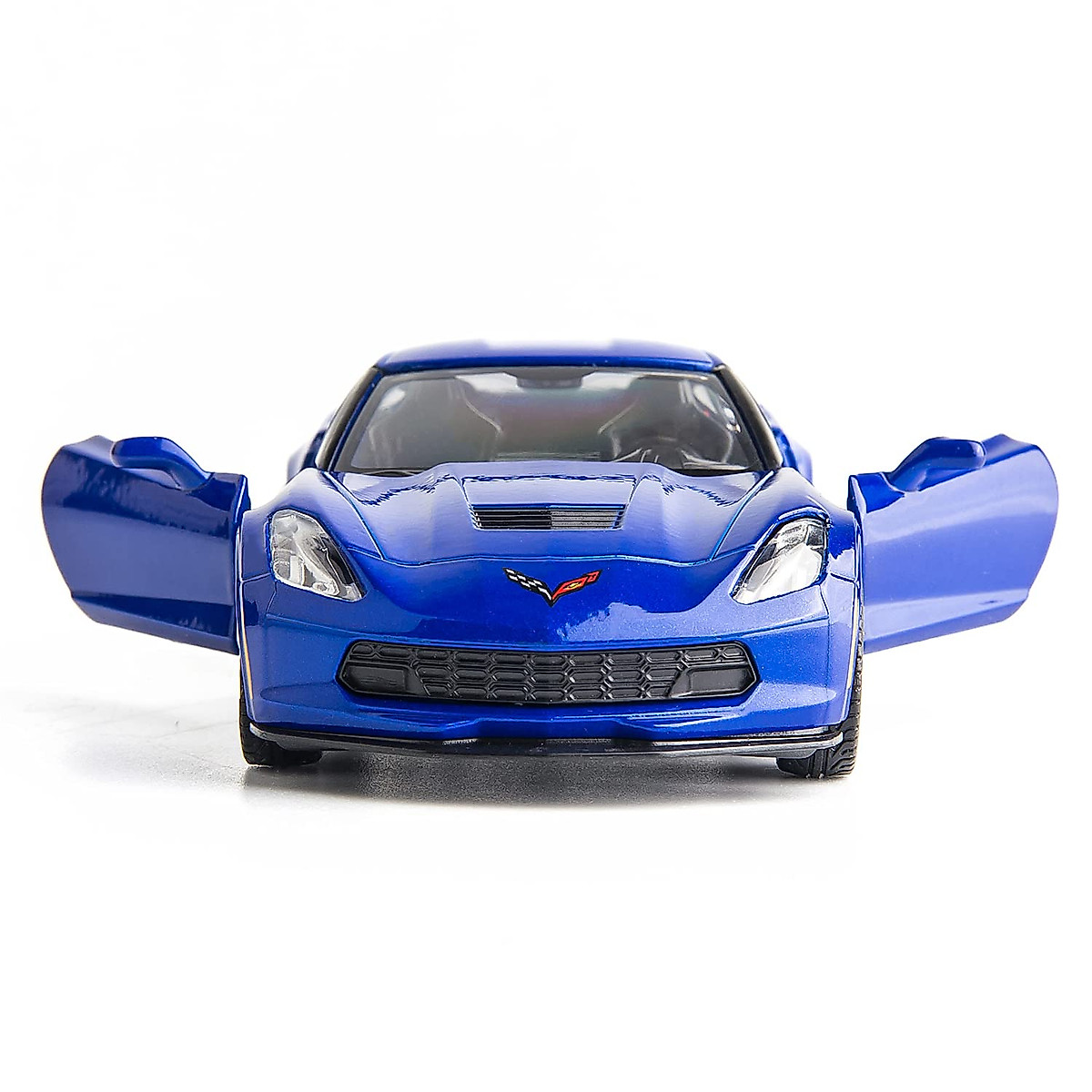 RMZ City 1:36 Compatible for Diecasting Alloy Car Model Chevrolet Corvette Toy Car, Pull Back Vehicles Toy Car for Toddlers Kids Boys Girls Gift Blue