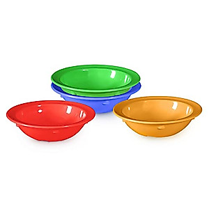 G.E.T. DN-904-MIX-EC Melamine Dessert Bowls, 5 Ounce, Mardi Gras Mix (Set of 4)