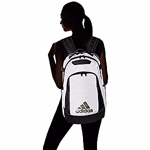 adidas 5-Star Team Backpack, White/Black, One Size