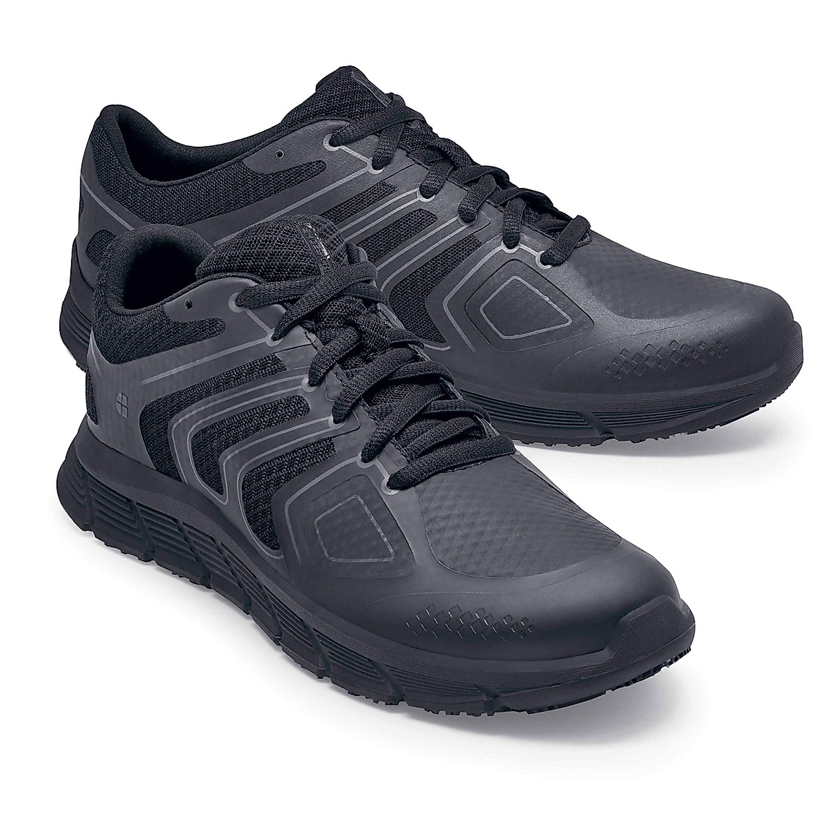 Shoes for Crews Men's Stride Sneaker, Black, 16