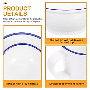 UPKOCH Melamine Dish Plate Set Melamine Plate Bowl and Cup: Vintage Dinnerware Set Camping Plates and Bowls Lightweight Plates Bowls for Kitchen Camping White Lightweight Dinnerware