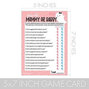 Pink A Little Boo is Almost Due Girl Baby Shower Games, Guess Who and All Things Halloween Matching Game (2 Game Bundle) - 20 Cards, Halloween Baby Shower