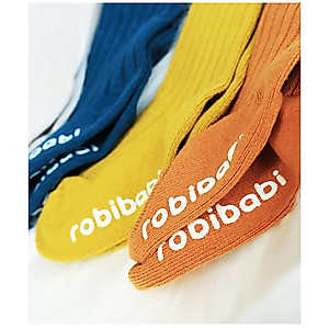 Yenzat Baby Toddler Knee High Non Skid Socks Grip Girls Boys Long Stockings Anti Slip 18-36 Months 5 Pairs