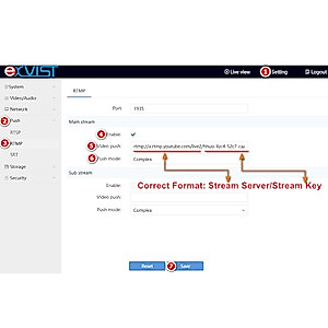 EXVIST H.265 1080P PoE HDMI Video Encoder W/SD Card Slot Max. 128G DDNS HTTP RTMP RTSP SRT TS UDP Compatible with ONV/HK Private Protool for IPTV Live Streaming to YouTube Facebook Vimeo
