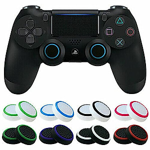 10 Pcs Silicone Cap Joystick Thumb Grip Protect Cover for Ps3 Ps4 Ps5 Xbox 360 Xbox One Xbox Series X Wii U NSwitch Pro Controllers Game Controllers
