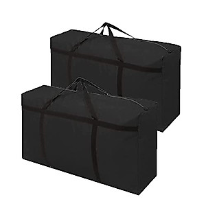 WITERY Large Storage Bags 180L 2PCS Waterproof Moisture Proof with Zipper Back to School Carry Bag for Comforters Blankets Clothes Quilts and Towels,Thick Under Bed Storage Bag Moving Bag USD$2899USD$28.99