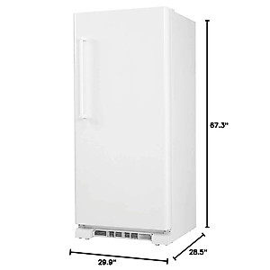 Danby DAR170A3WDD 30" Designer Series Apartment Size Refrigerator with 17 cu. ft. Capacity, Frost Free Operation, Precise Digital Thermostat and LED Lighting in White