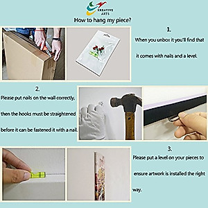 Kreative Arts Large Canvas Wall Art Beautiful Landscape of Grand Canyon National Park Arizona USA Panoramic Sunset Moment Pictures Modern Home Decor Stretched and Framed Ready to Hang 55x20inch