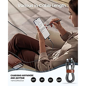 ORICO USB-C to Lightning Cable, 29W PD Syncing Cord LED Display Fast Charging, High Speed Data Transfer Cord Compatible with iPhone 13 12 11 Pro Max XS XR X 8 7 Plus AirPods Pro and More