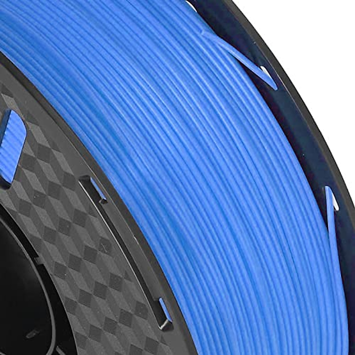 Gaeirt 3D Printer Roll Filament, Smokeless Plastic Shell 1kg Spool 1.75mm PLA Print Filament High Accuracy for Industrial Devices(Blue)