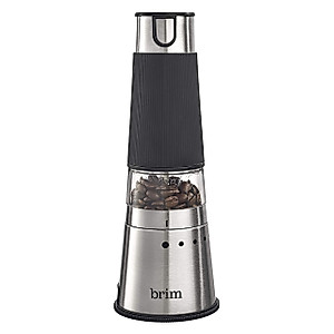 Brim 50013 Handheld Burr Coffee Grinder, One Size, Silver