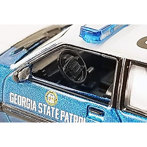 ModelToyCars Georgia State Patrol 1989 Ford Mustang SSP, Blue and White - Greenlight 51408 - 1/64 Scale Diecast Model Toy Car