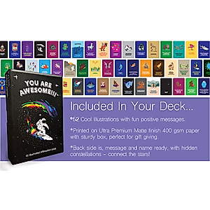 You Are Awesome!!! Positive Affirmation Cards 52 Fun confidence building messages for reflection of why you are an awesome human, and those around you! Spread these positive affirmations!