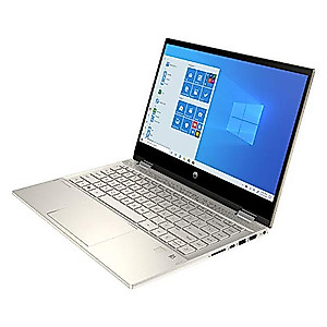 HP 2021 Pavilion x360 2-in-1 14" FHD Touchscreen Laptop Computer, Intel Core i5-1135g7, 8GB RAM, 256GB PCIe SSD, Backlit KB, Intel Graphics, B&O Audio, HD Webcam, Win 10, Gold, 32GB SnowBell USB Card