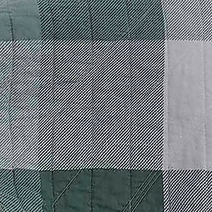 Eddie Bauer - Queen Quilt Set, Cotton Reversible Bedding with Matching Shams, Medium Weight Home Decor (Boulder Green, Queen)