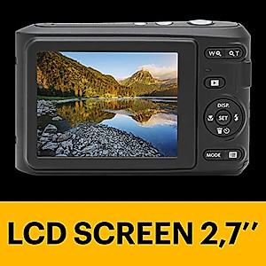 KODAK PIXPRO Friendly Zoom FZ45-BK 16MP Digital Camera with 4X Optical Zoom 27mm Wide Angle and 2.7" LCD Screen (Black)