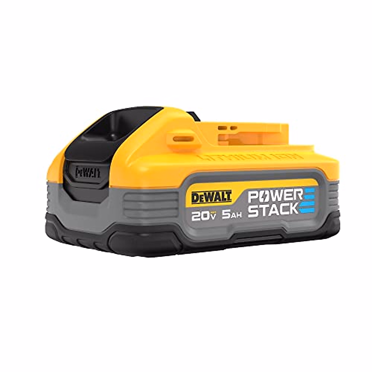 DEWALT 20V MAX Battery, POWERSTACK, More Power + More Compact, Rechargeable 5Ah Lithium Ion Battery (DCBP520)