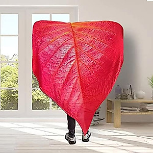 Dyto Leaf Blanket Green Plant Throw Blankets Wrapping Towel Realistic Decorative Floral Blankets for Sofa Bed Beach Towel let Throw