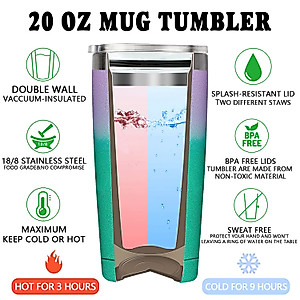 Fufandi Sister Birthday Gift Ideas - Sister Gifts from Sister - Big Sister Gift - Mother's Day Christmas Gifts for Sister - Thanks for Being a Badass Sister Tumbler Cup 20oz