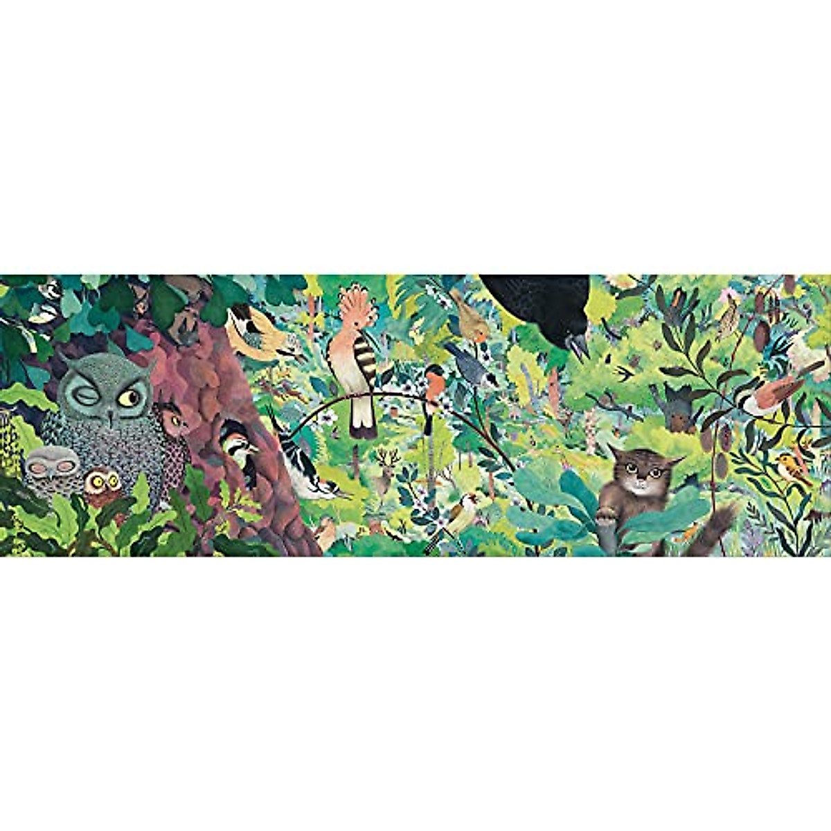 DJECO Gallery Jigsaw Puzzle, Owls and Birds, Multi