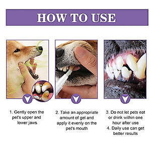 Pet Oral Repair Gel, Pet Oral Repair Gel for Dogs, Pet Oral Restoration Gel, Pet Teeth Whitening Pen, Targets Tartars, Without Brushing, Pet Breath Freshener Gel Care Cleaner (3 Pcs)