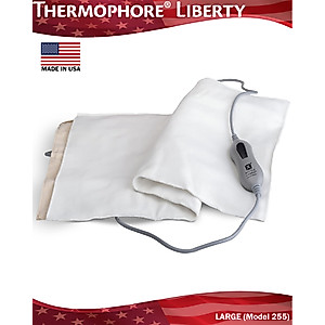 Assembled in The USA- Thermophore Liberty Plus - Moist Heating pad for Arthritis, Back, Neck, Shoulder Pain and Cramps Relief - Electric with auto Shut Off, Large 14" x 27"