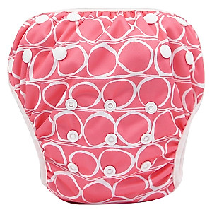 Storeofbaby 2pcs Reusable Adjustable Baby Swim Diapers Stylish Pattern Swimwear