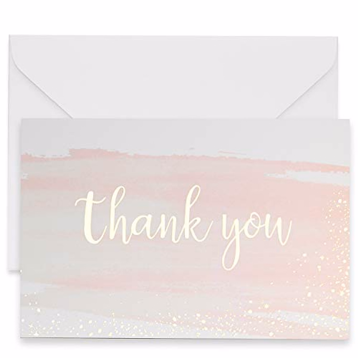 ANEWNICE Thank You Cards Bulk - 48 Elegant Gold