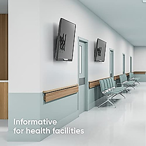 ONKRON Tilting TV Wall Mount for 32-70 Inch TV & Screen, Low Profile TV Wall Mount up to 132 lbs, Slim Fit TV Wall Mount Tilt Down with VESA 75x75-400x400/Universal Wall Mount for TV Black