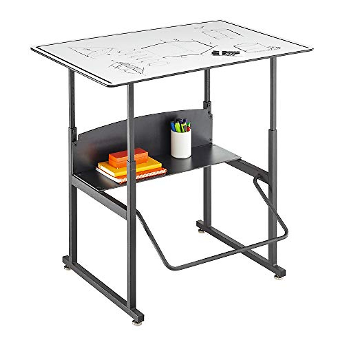 Safco Products 1208DE Alpha better Desk, Dry Erase