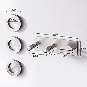 BANJEKT Hair Dryer Stand for Dyson Supersonic Hair Dryer, SUS304 Dyson Hair Dryer Wall Mount, Punch- Free Dyson Hair Dryer Holder Dyson Hair (Silver)