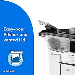 nutribullet SmartSense 5-speed, full-size blender, 1400 Watt- Matte Black