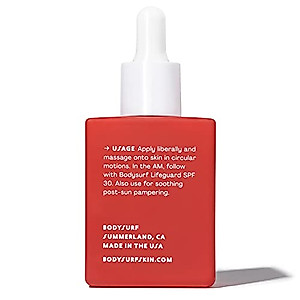 Bodysurf Face Oil, Marine Layer | Natural Retinol Alternative Facial Oil with Squalane, Niacinamide, Bakuchiol | Lightweight and Hydrating Face Oil for Women