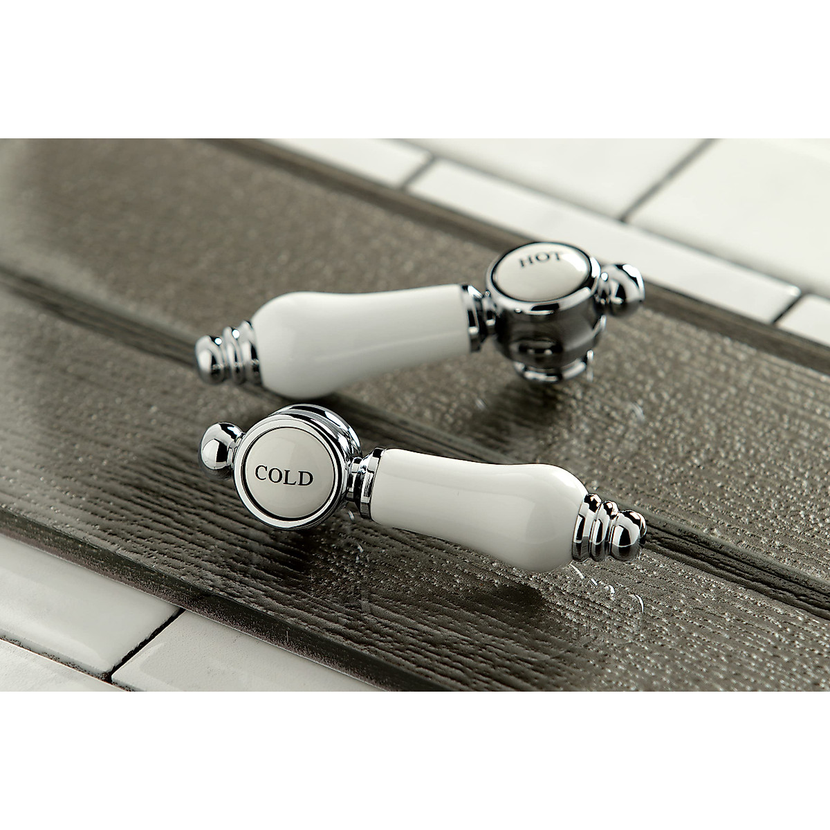 Kingston Brass KS1171BPL Bel-Air Bridge Kitchen Faucet, 8-3/4" In Spout Reach, Polished Chrome